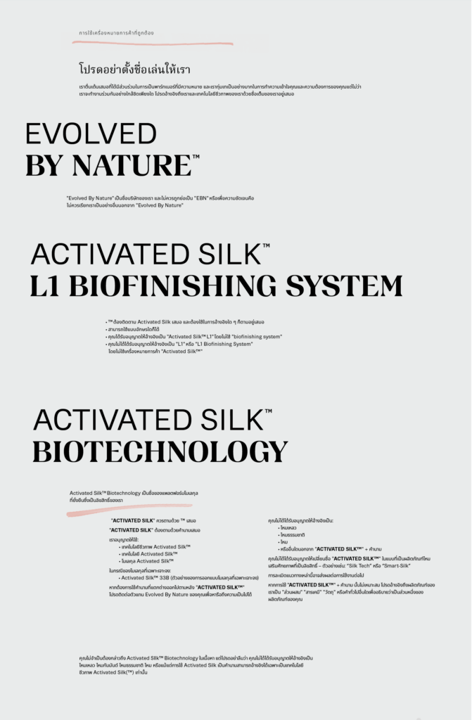 Brand Guidelines: Activated Silk™ L1 Biofinishing System - Evolved By ...